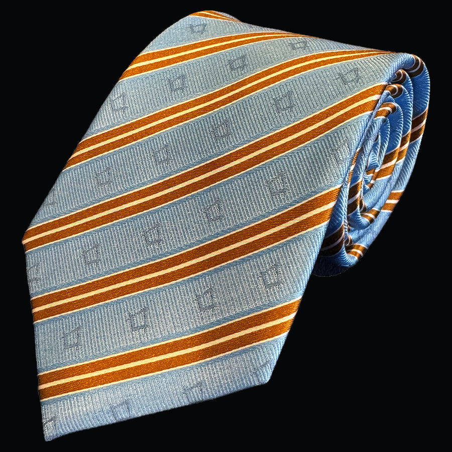 Craft Blue Striped Masonic Necktie – The Craftsman's Apron