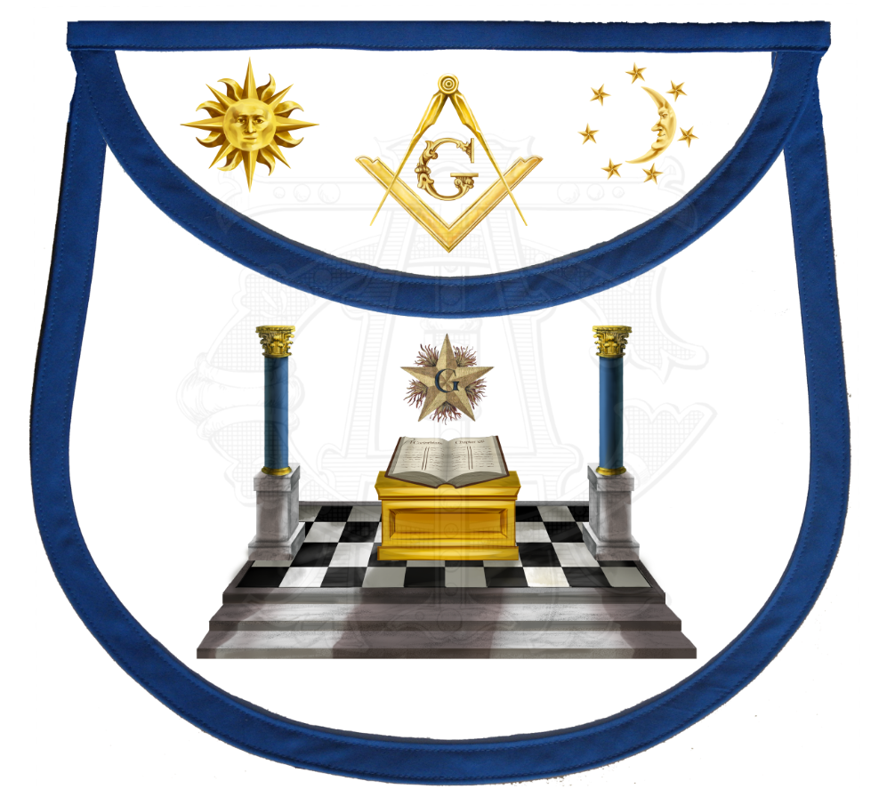 "Blue Lodge Lights" Master Mason Apron – The Craftsman's Apron