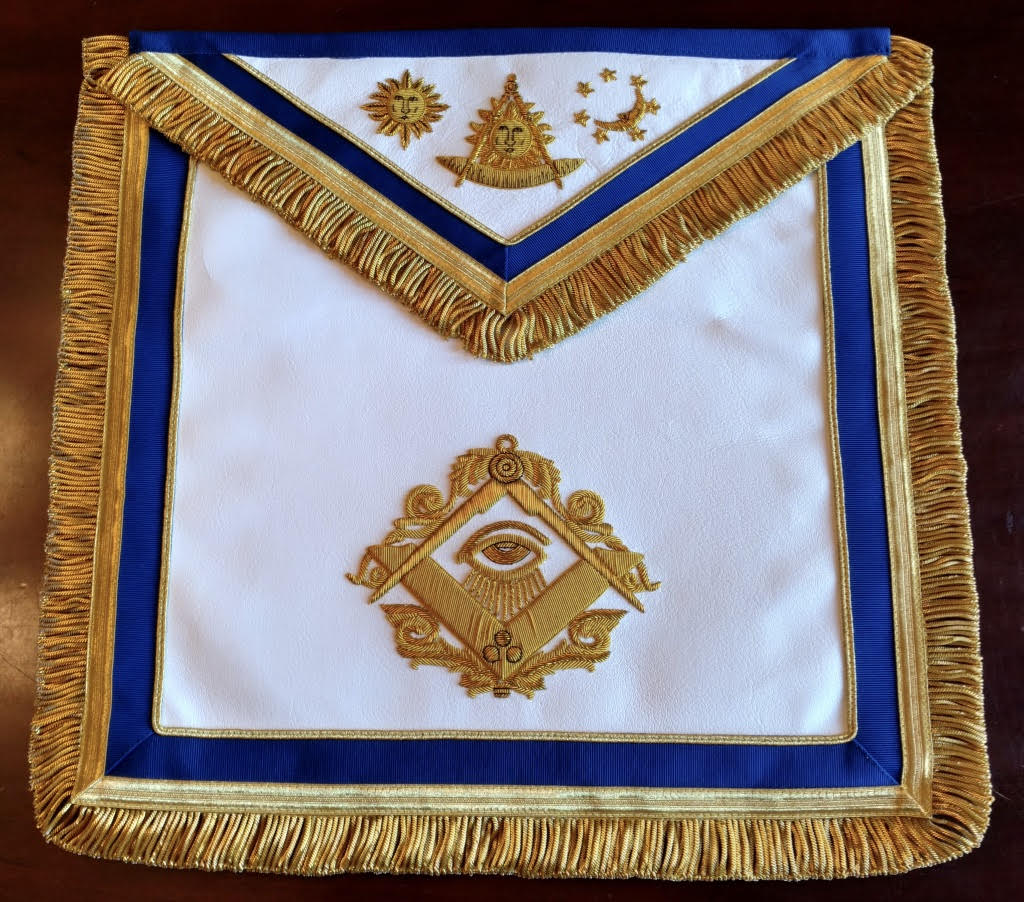 Man Who Would Be Master Past Master Masonic Apron, Gold - Texas Regula ...