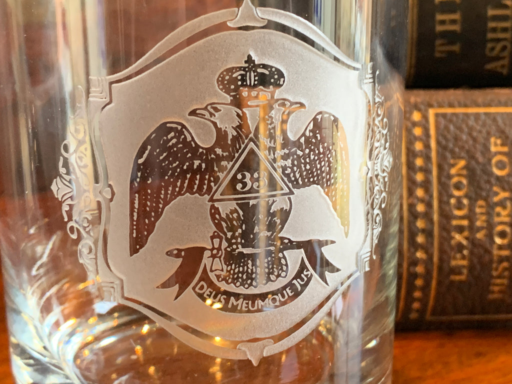 33rd Degree Scottish Rite Masonic Rocks Glass – The Craftsman's Apron