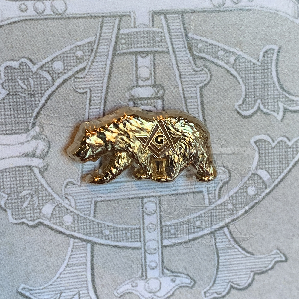 California Bear Lapel Pin – The Craftsman's Apron