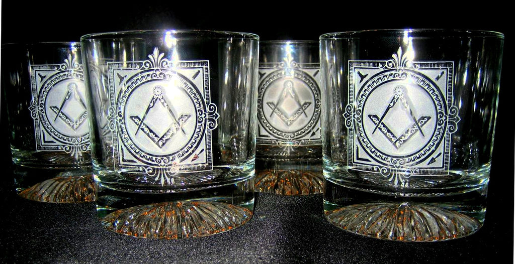 Working Tools Masonic Rocks Glasses (Set of 4) – The Craftsman's Apron